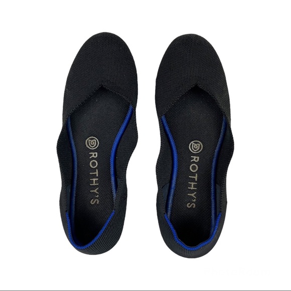 Rothy's | Shoes | Rothys Black Rounded Toe Ballet Flats Sz 8 | Poshmark